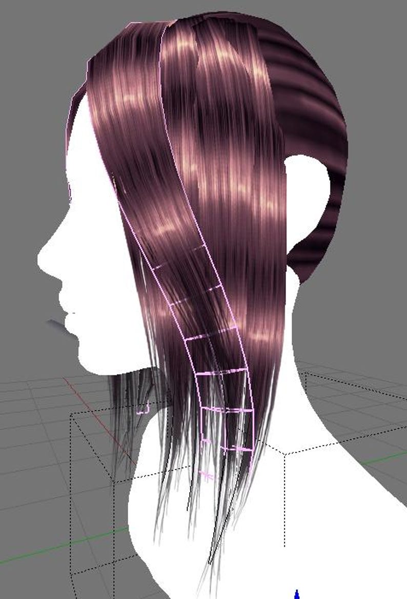 84 Color Hair Card Textures - Sims 4, IMVU, Second Life, Roblox, Game ...