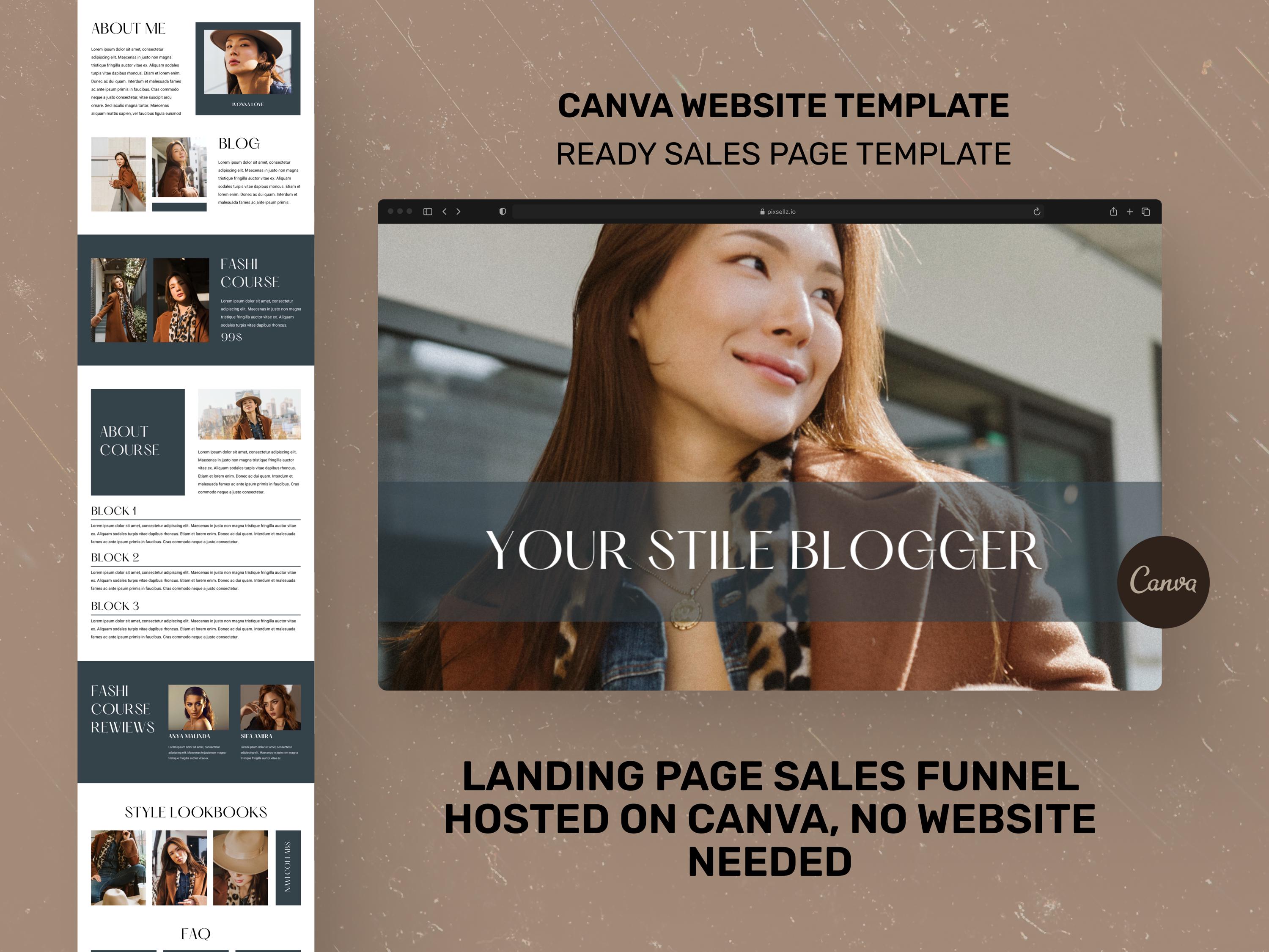 CANVA READY DESIGN Modern Website Templates Elegant Website Templates ...