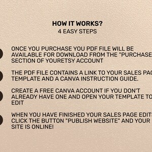 High Converting Sales Page Canva Template Sales Page Template Online Course Offer Page Service ...