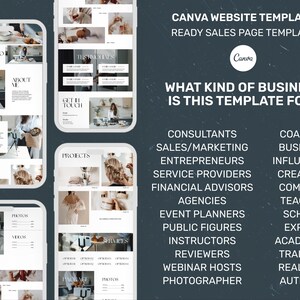 Canva Ready Website Template, Canva Website, Modern Website Templates ...