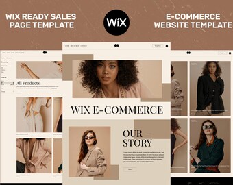 Shop Wix Website, Wix Ready Shop Template, E-commerce Website, Sales ...