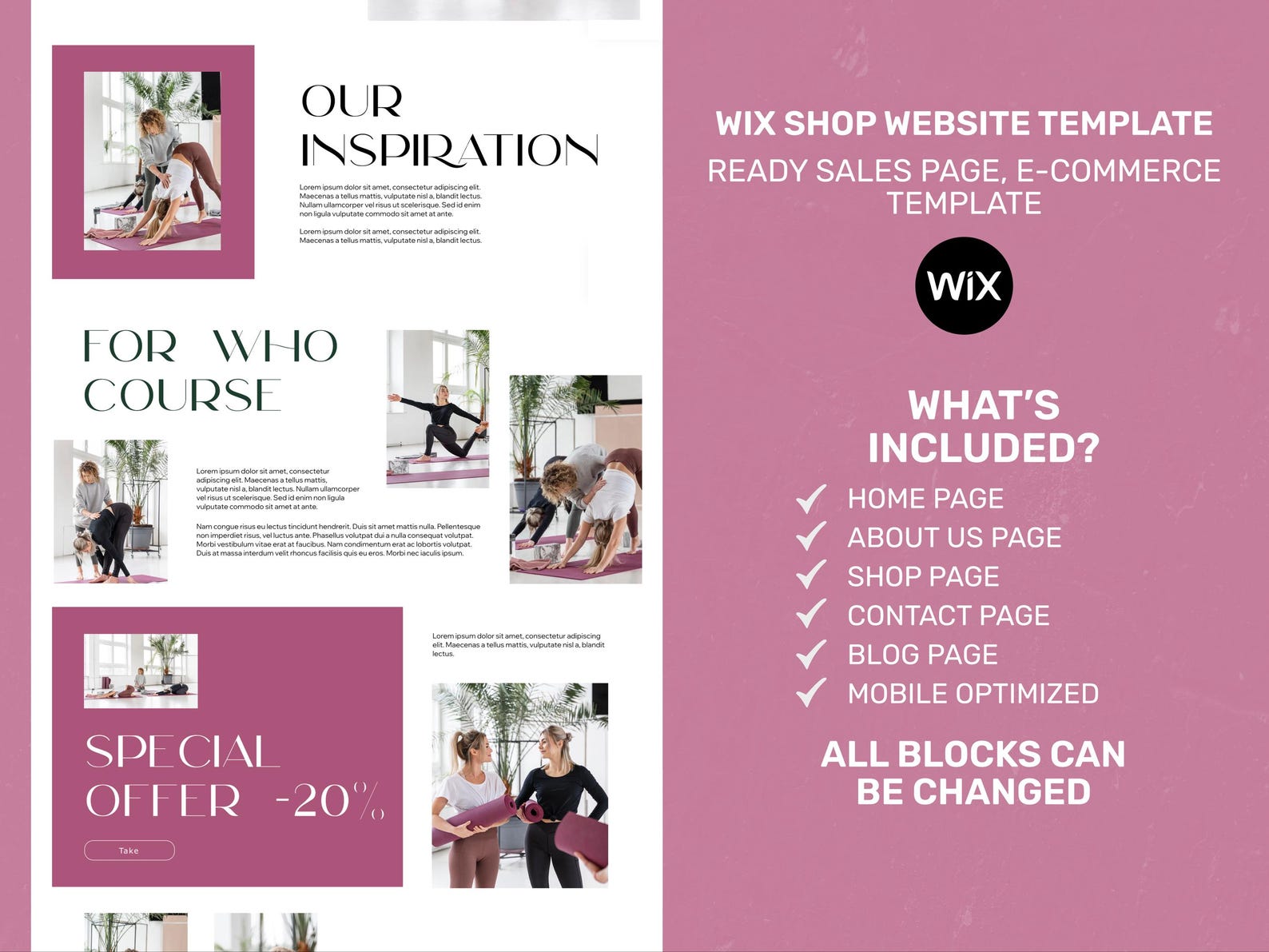 Wix Website Template for Digital Product, Sales Page for Businesses, E ...