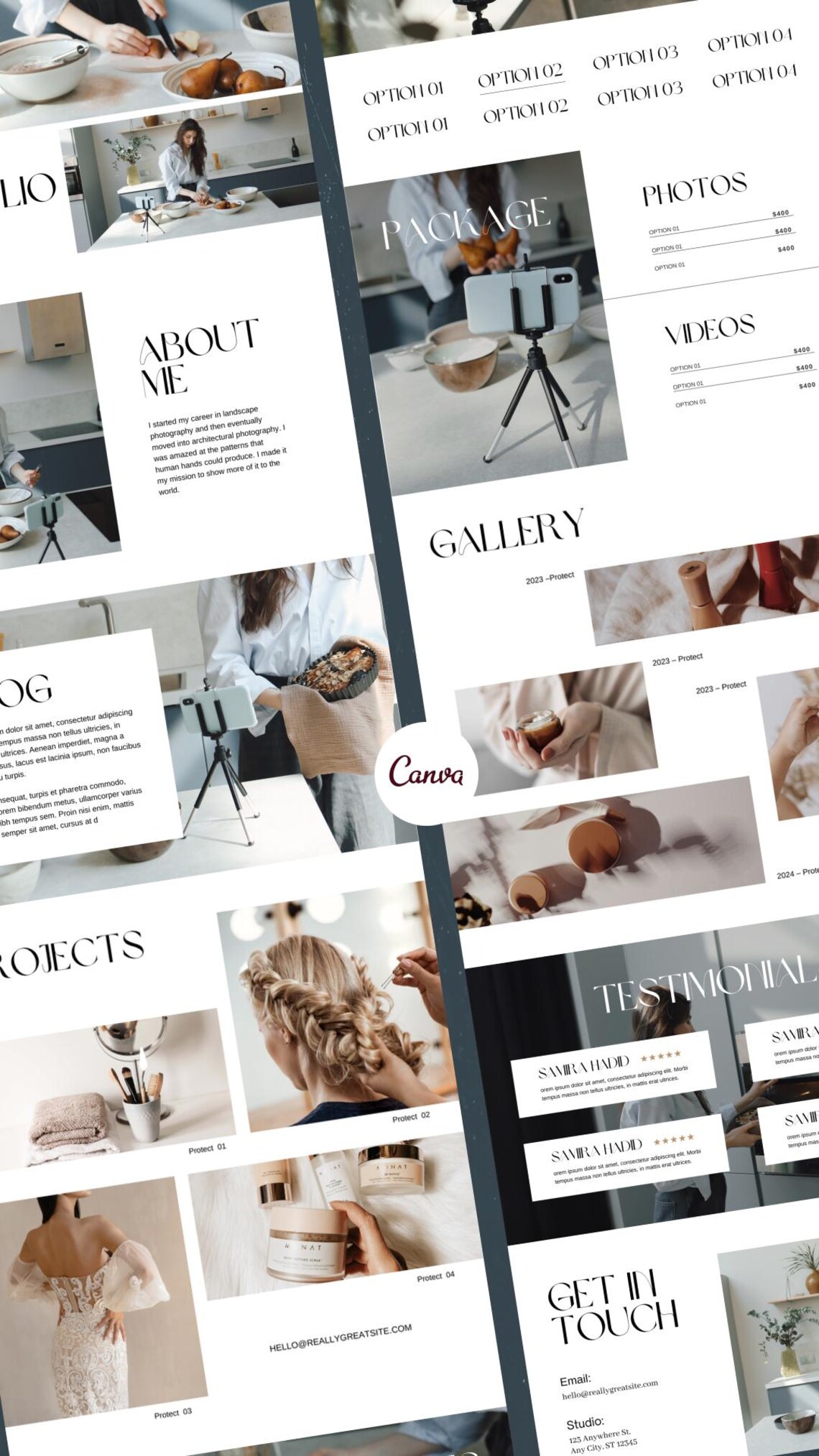 Canva Ready Website Template, Canva Website, Modern Website Templates ...