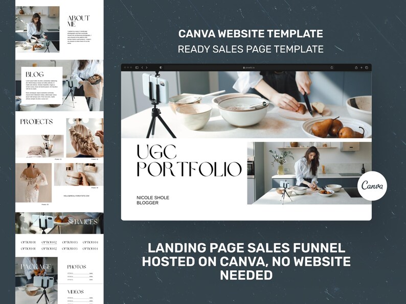 Canva Ready Website Template, Canva Website, Modern Website Templates ...