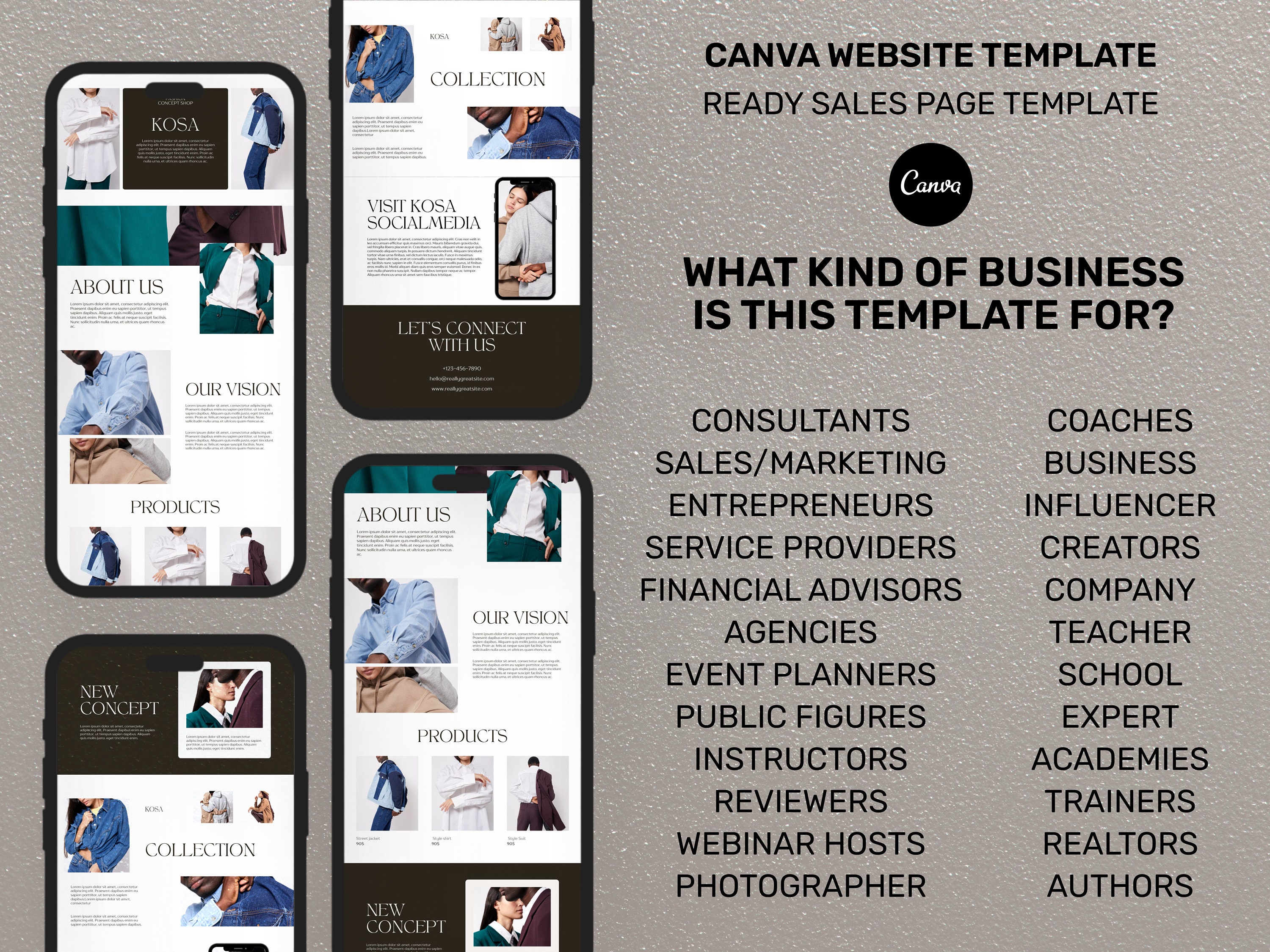 Product Based Canva Template, Canva Website Template, Canva Sales Page ...