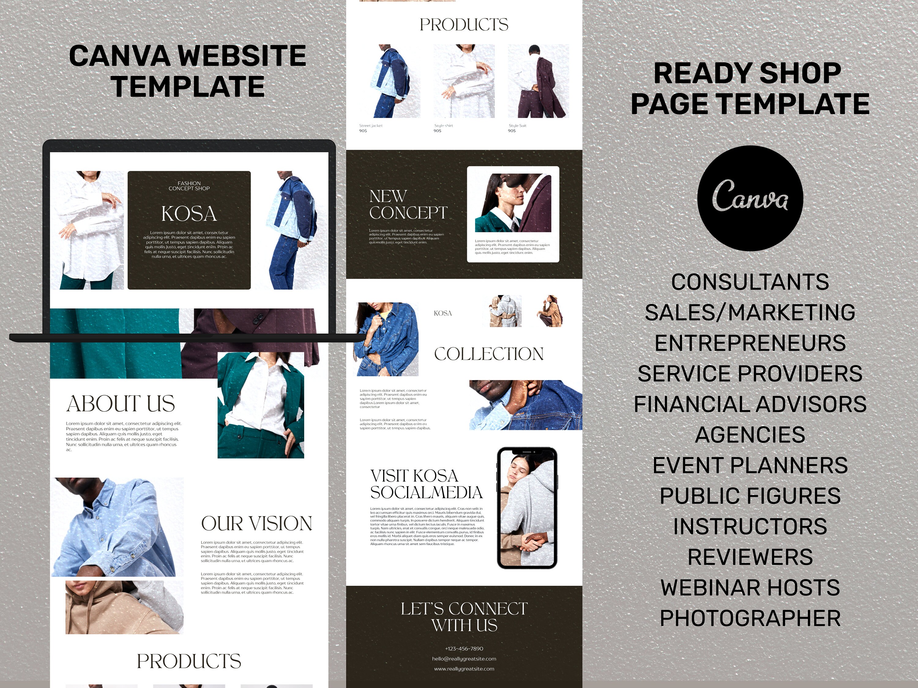 Product Based Canva Template, Canva Website Template, Canva Sales Page ...