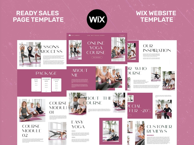 Wix Website Template for Digital Product, Sales Page for Businesses, E ...