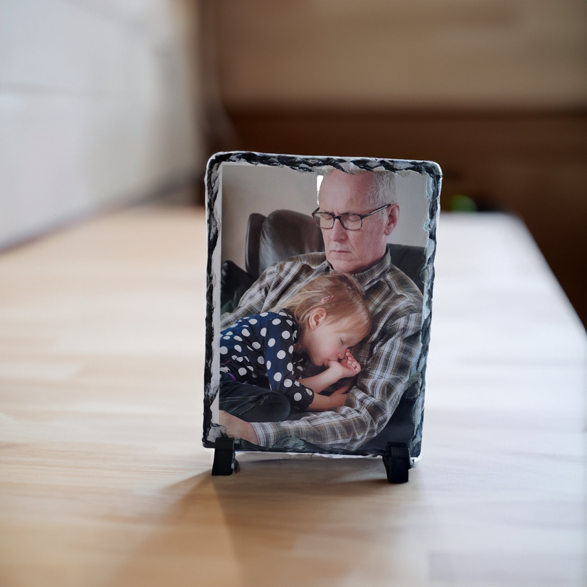 Personalized Photo Plaque Photo Slate Natural Slate Valentines Day ...