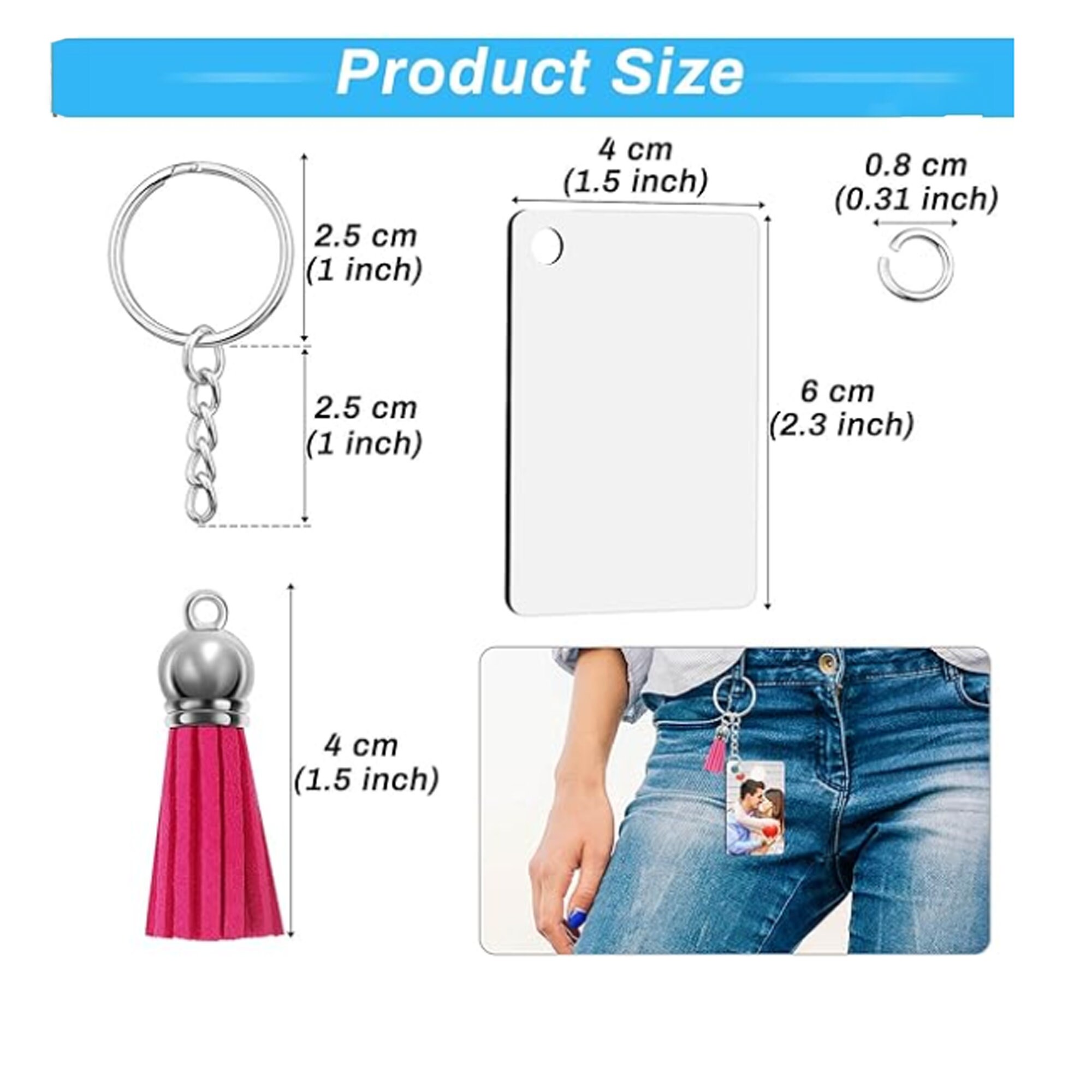 Double Sided Photo Keychain Custom Photo Key Chain Boyfriend Gifts ...