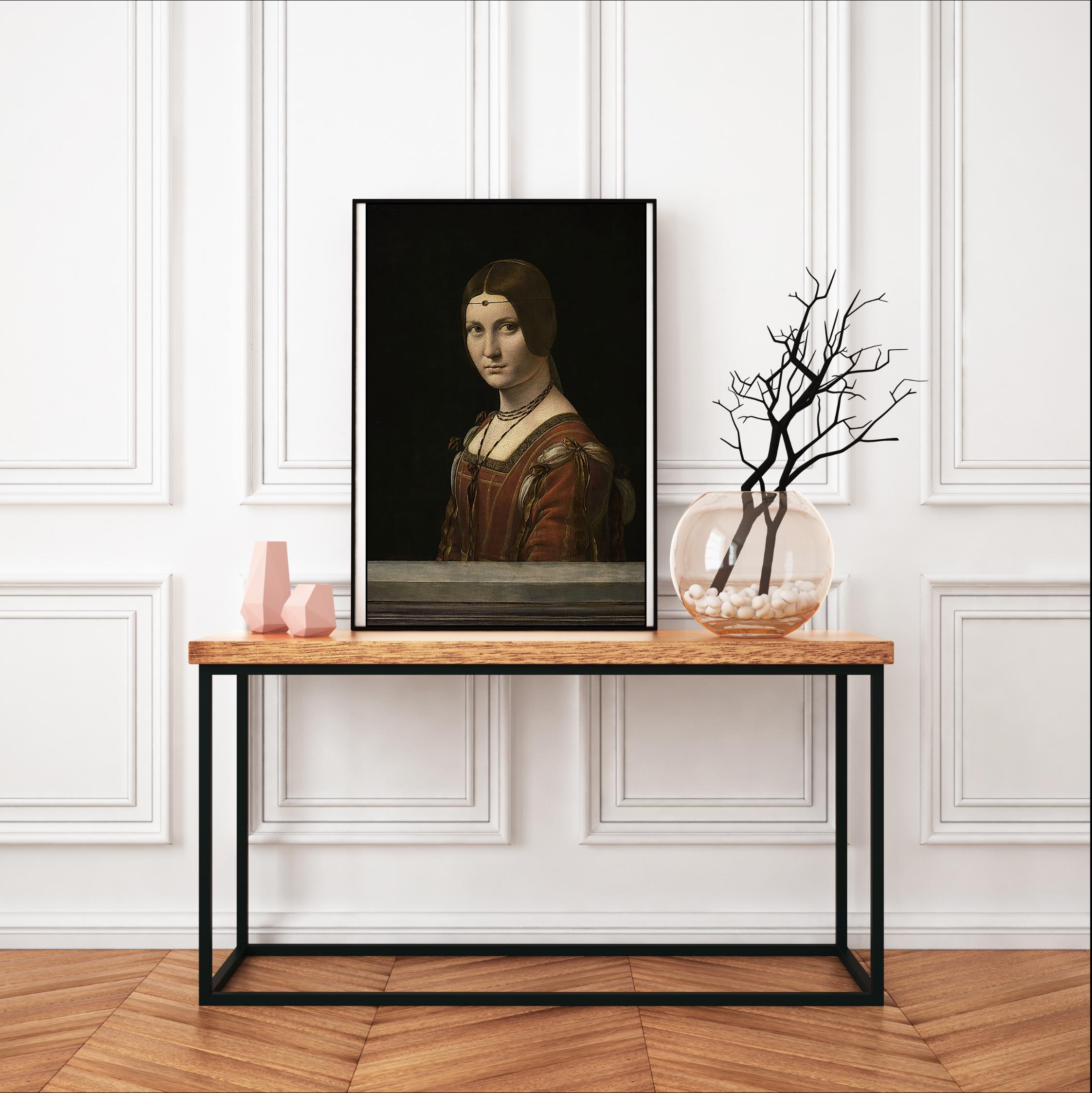 La Belle Ferroniere Print: Leonardo Da Vinci Digital Art (downloadable ...