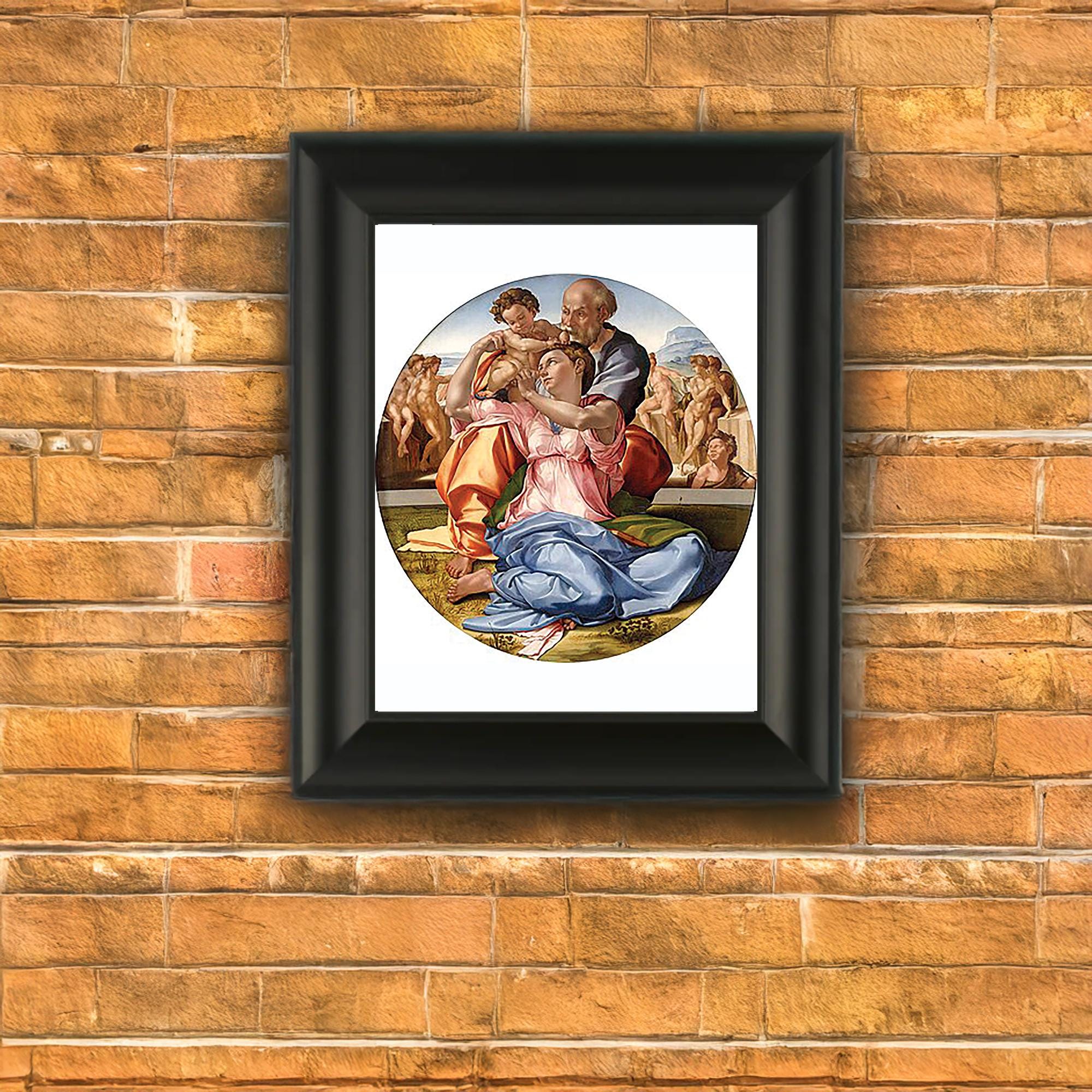 Michelangelo Doni Tondo Art Print: Renaissance Madonna and Child ...