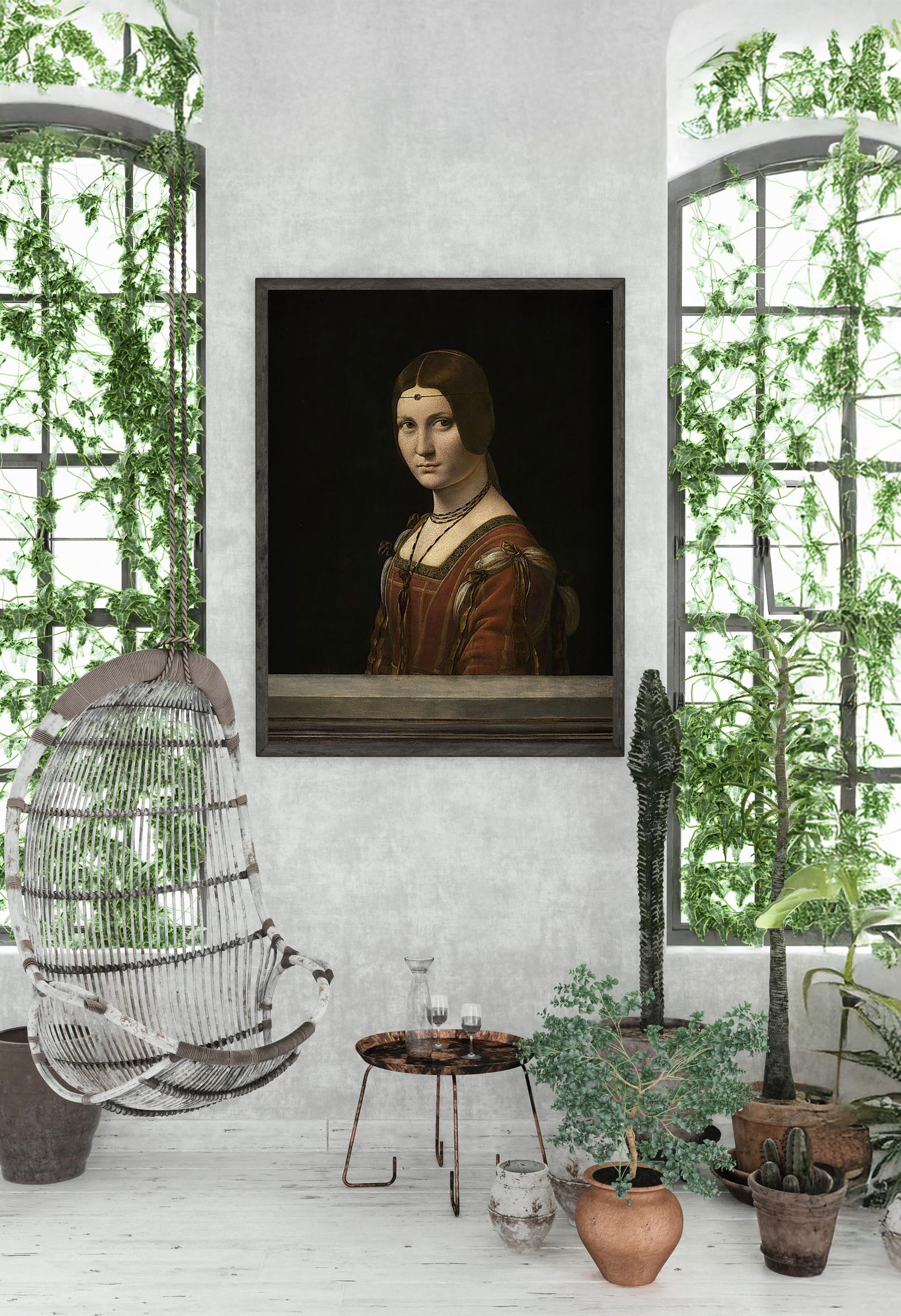 La Belle Ferroniere Print: Leonardo Da Vinci Digital Art (downloadable ...