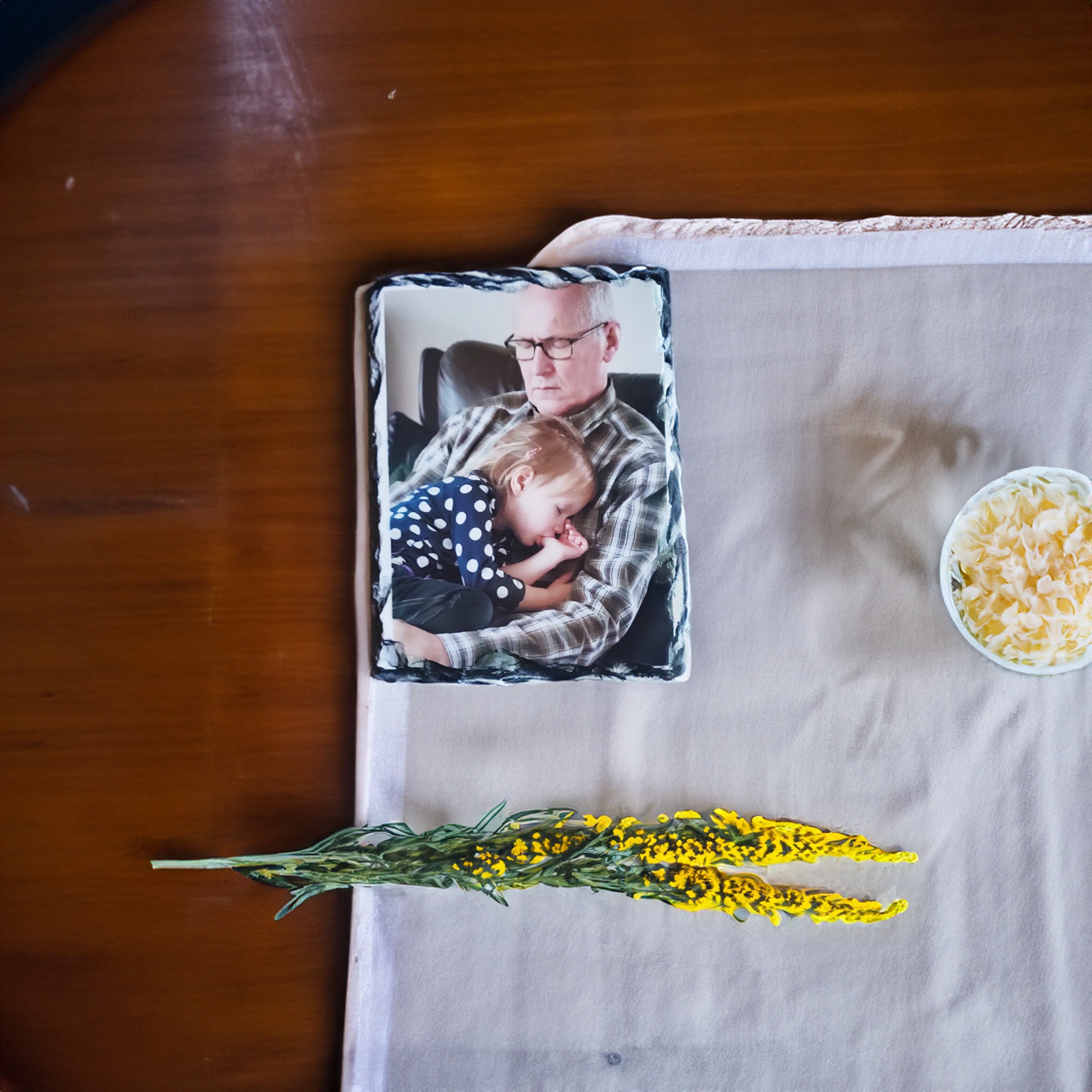 Personalized Photo Plaque Photo Slate Natural Slate Valentines Day ...