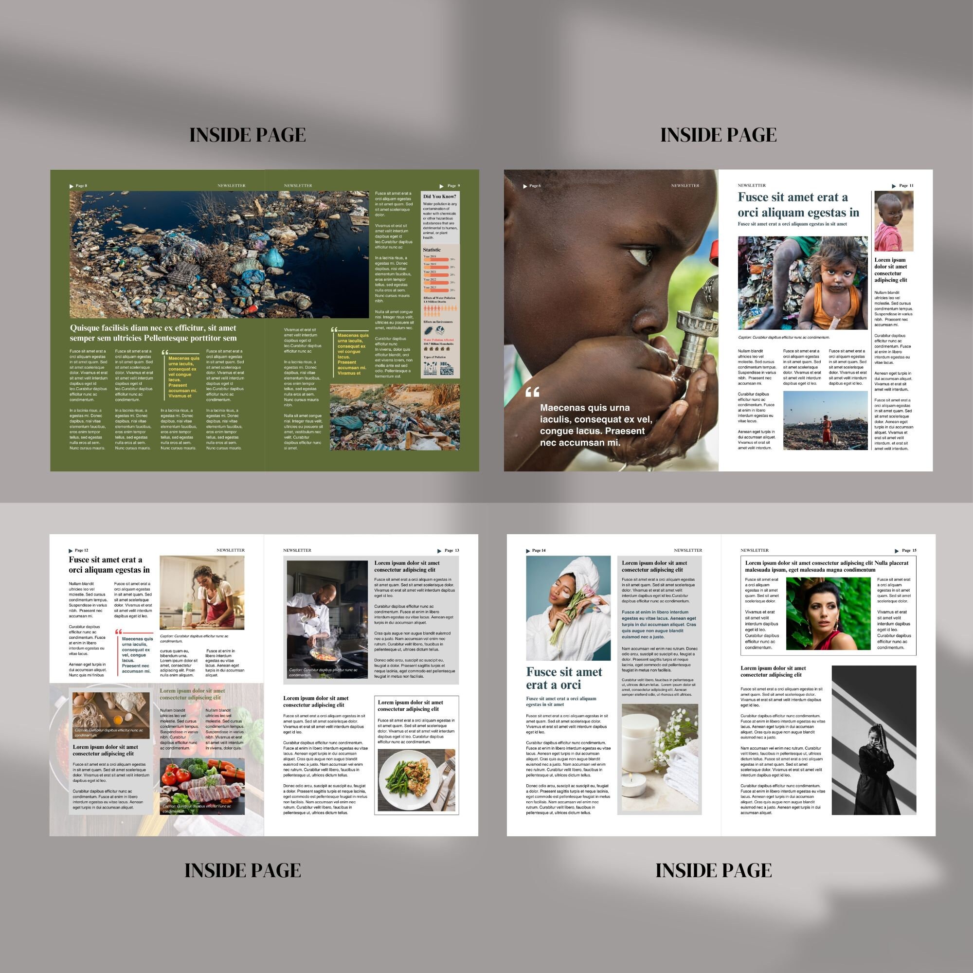 Multipurpose Newsletter Template Multipurpose Template, Editorial ...