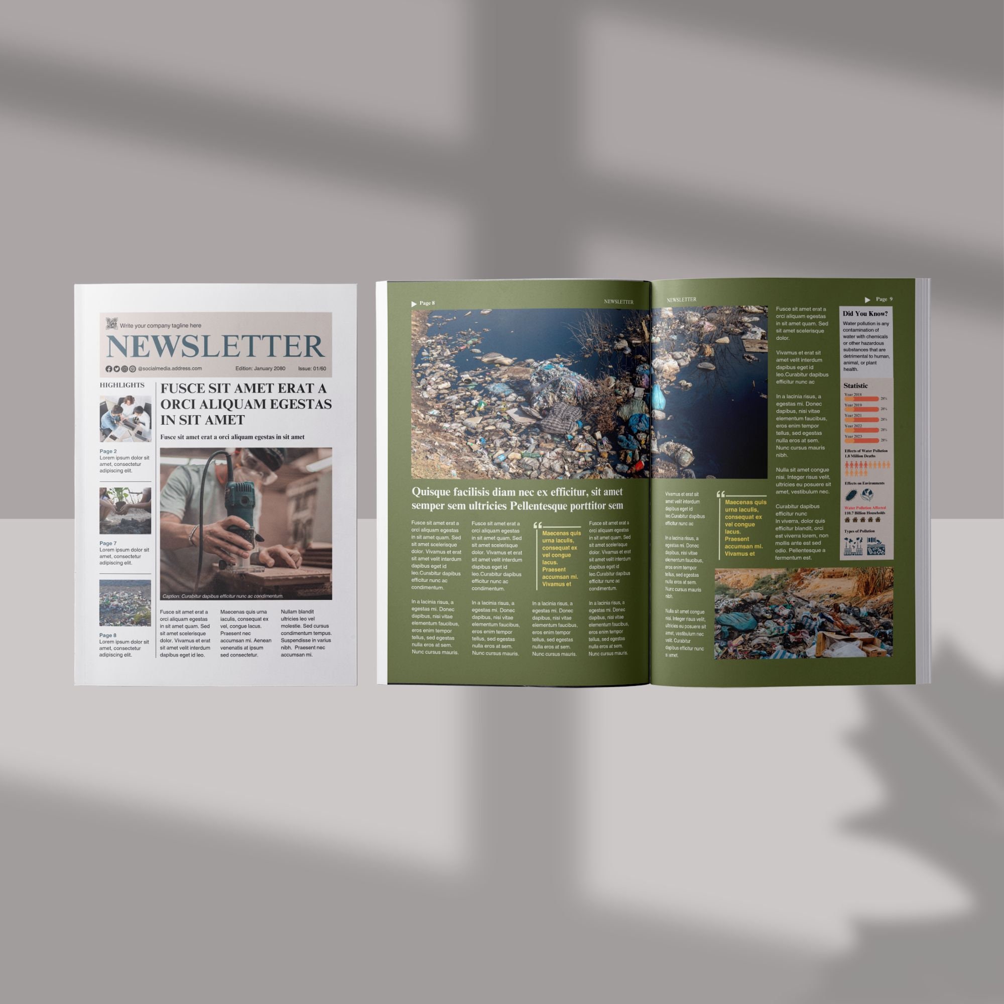 Multipurpose Newsletter Template Multipurpose Template, Editorial ...