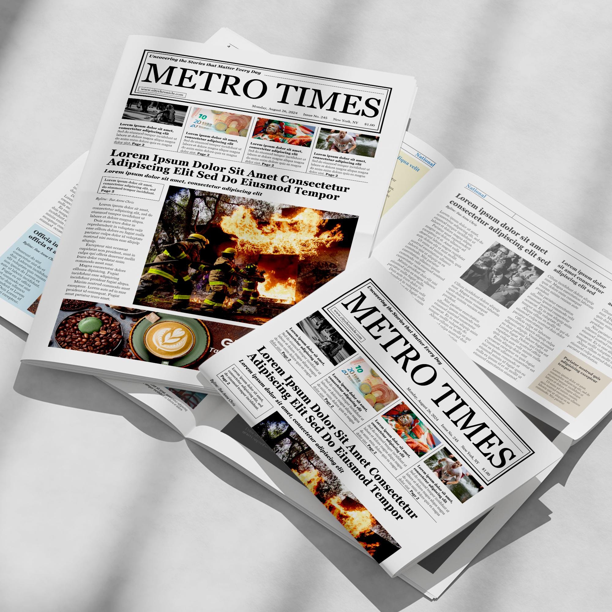 Classic Tabloid Newspaper Template – OKZAA