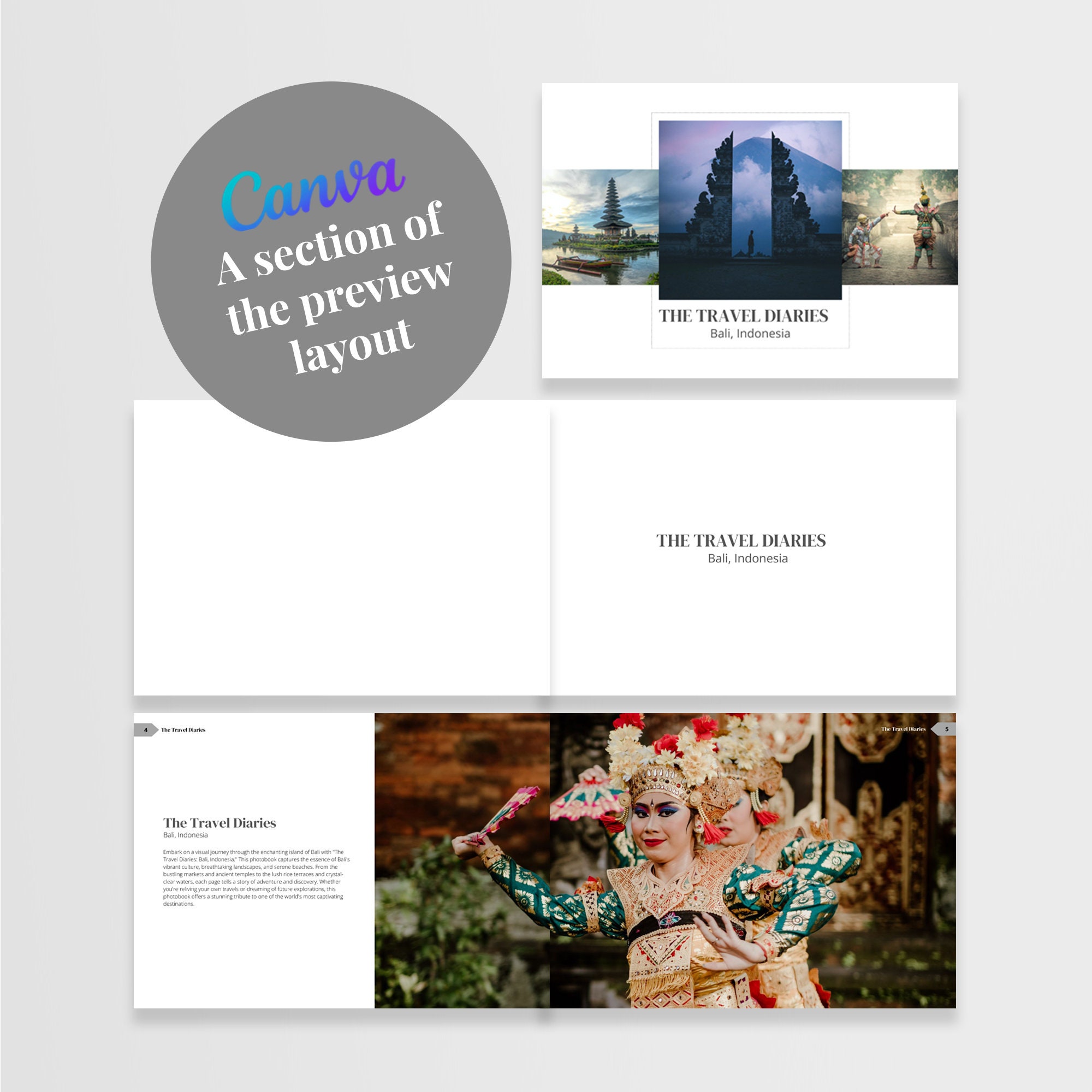 Canva Photobook Landscape Template – Instant Download/a4 Size/editorial ...