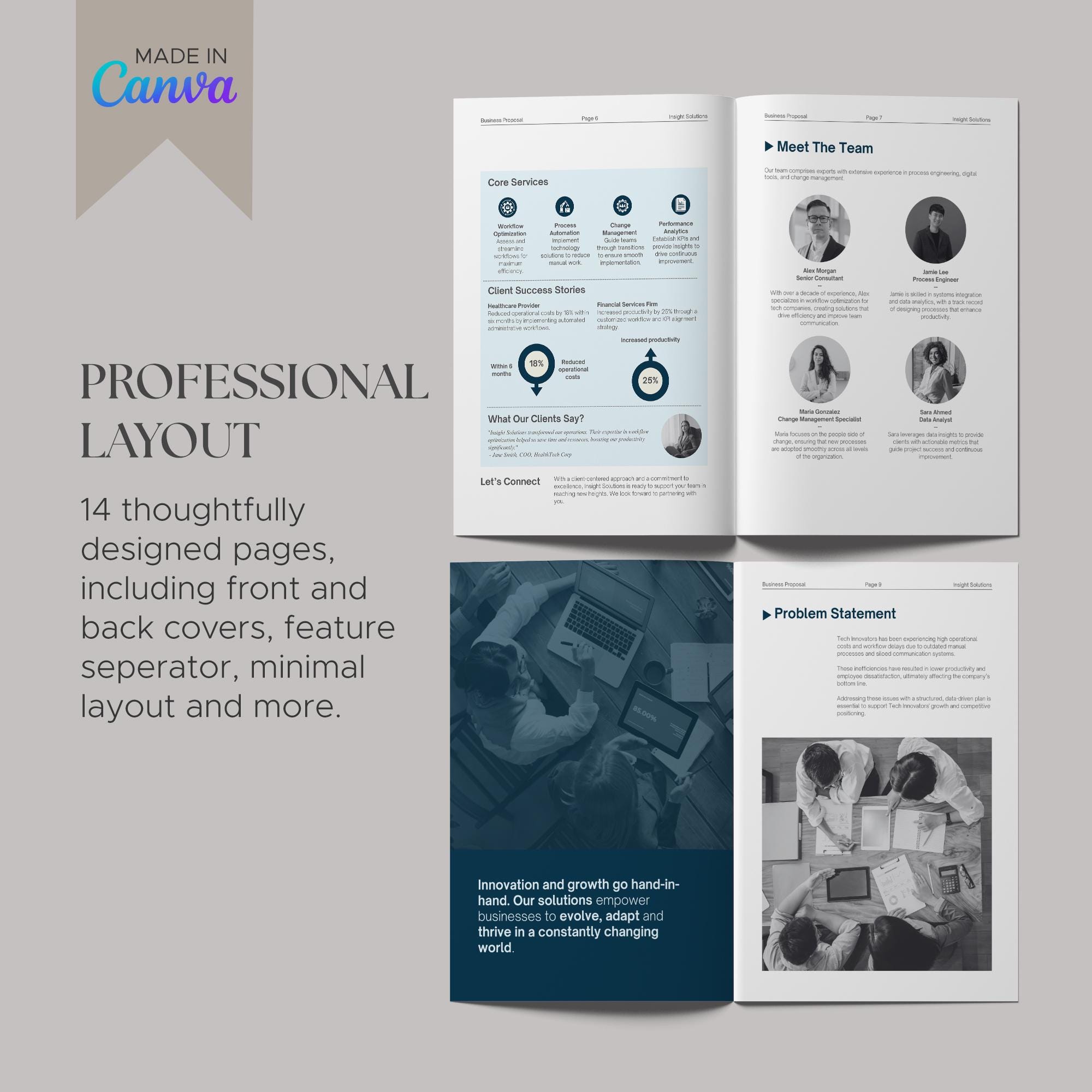 Canva Business Proposal Template I Marketing Proposal | Client Proposal ...