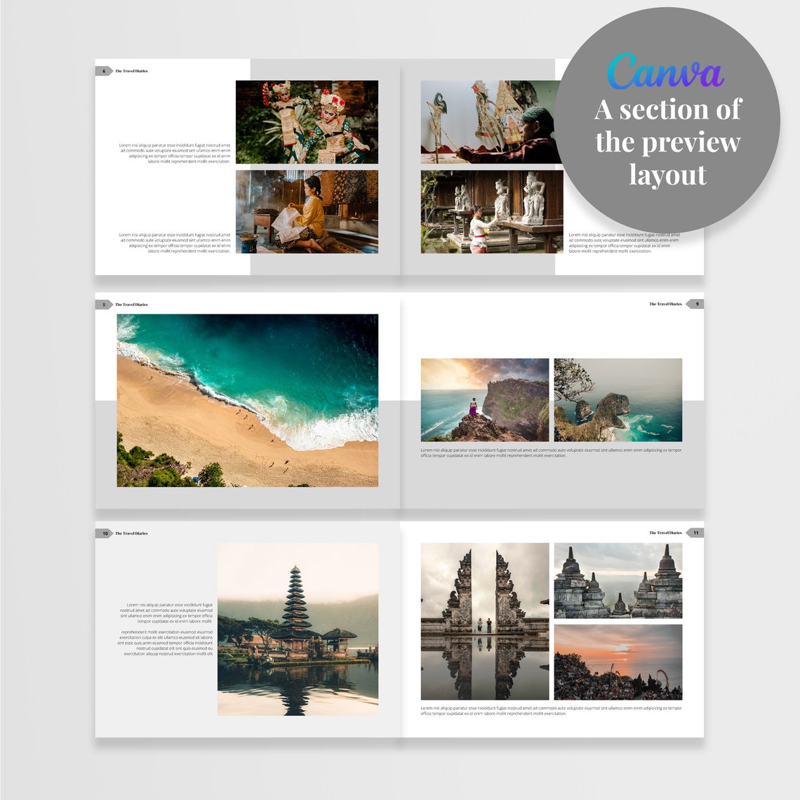 Canva Photobook Landscape Template – Instant Download/a4 Size/editorial ...