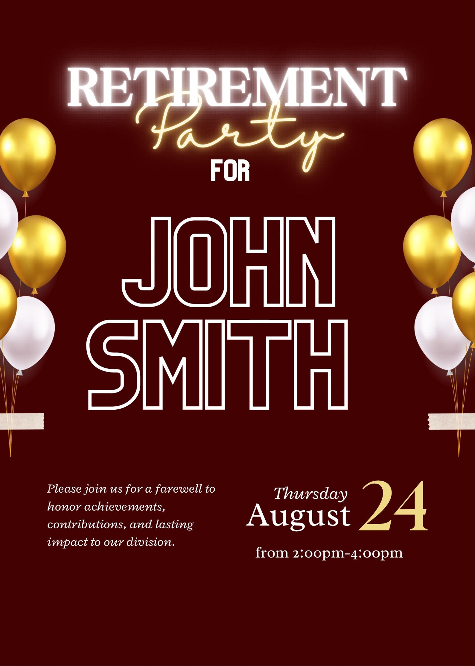 Retirement Party Invitation - Etsy