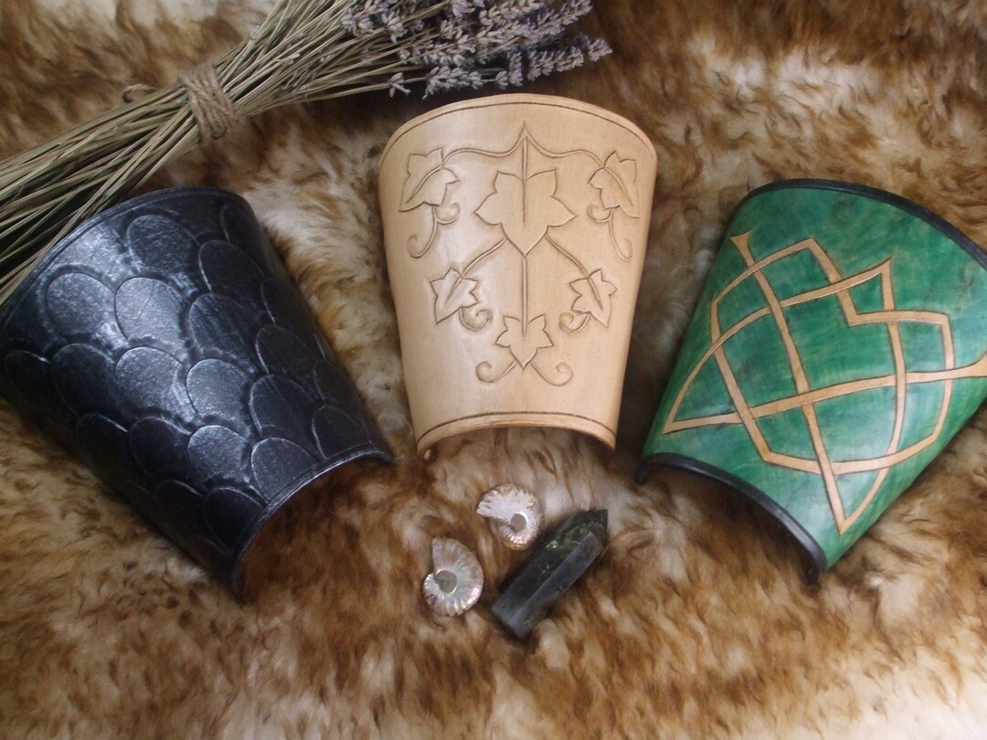 Tooled Leather Vambrace Pattern - Etsy UK