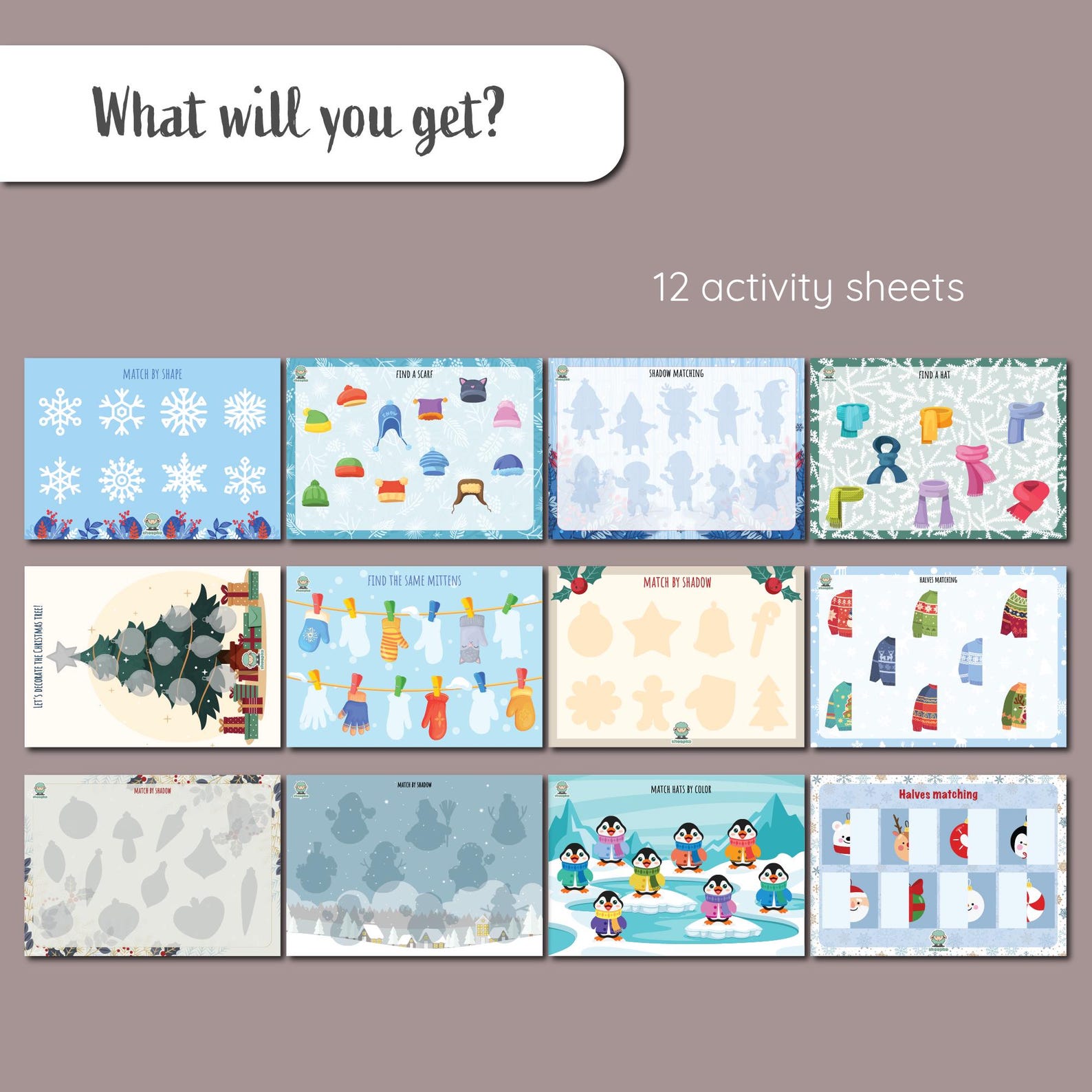 Winter Busy Book Bundle, Winter Activity Collection, Toddler Winter ...