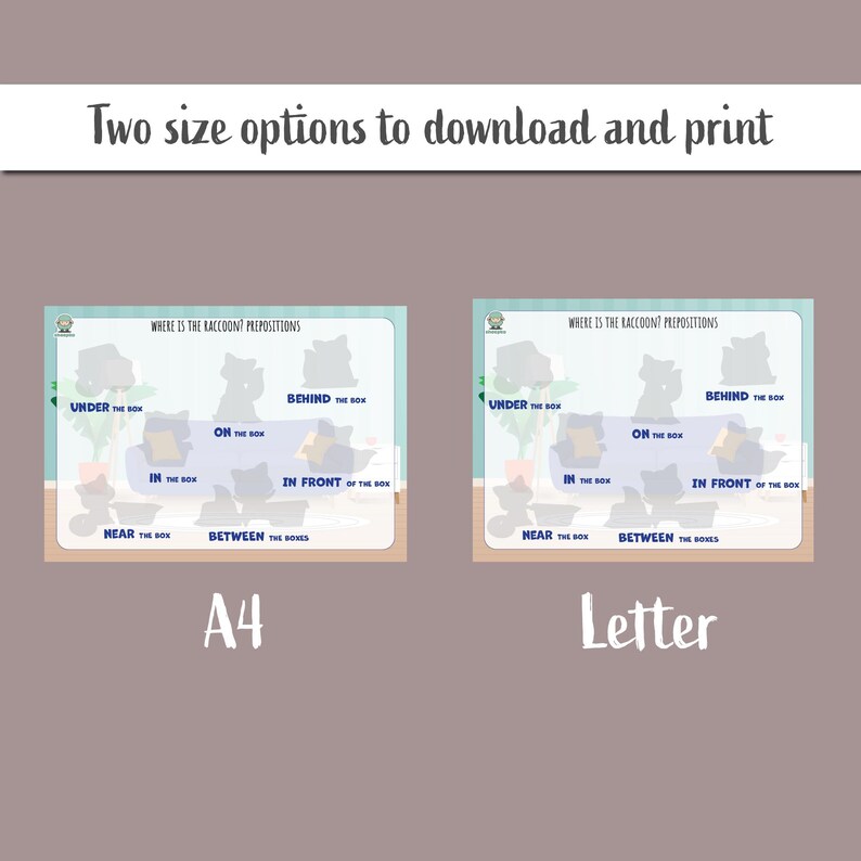 Prepositions Matching Game, Preposition, Learning Activities, Printable ...