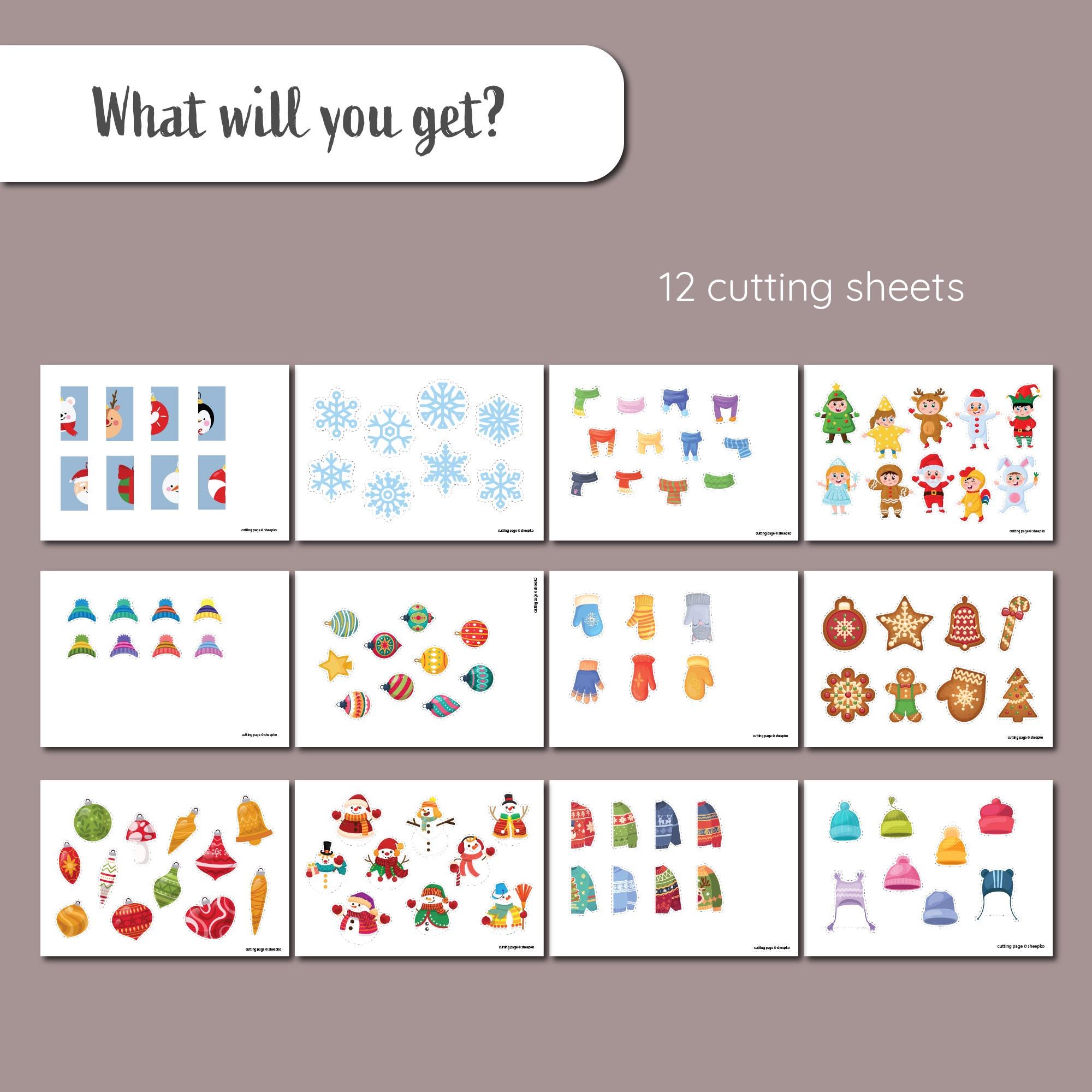 Winter Busy Book Bundle, Winter Activity Collection, Toddler Winter ...