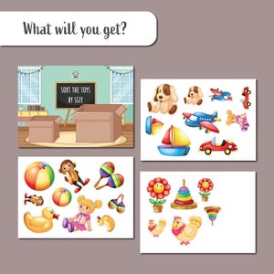 Size Sorting Activity, Montessori Busy Book (printable) - Etsy