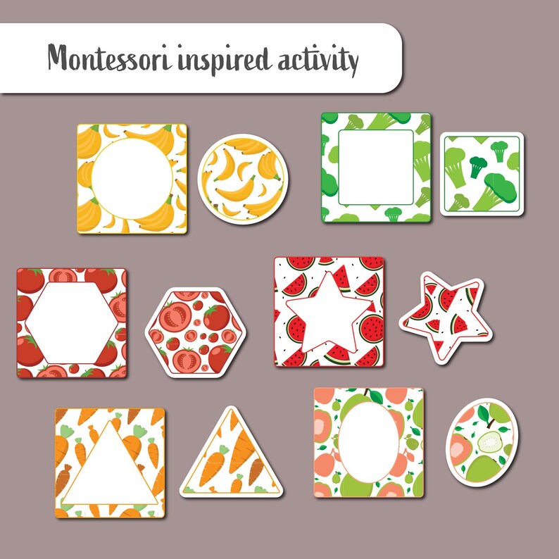 Shapes Matching Activity for Preschoolers - Montessori Inspired ...