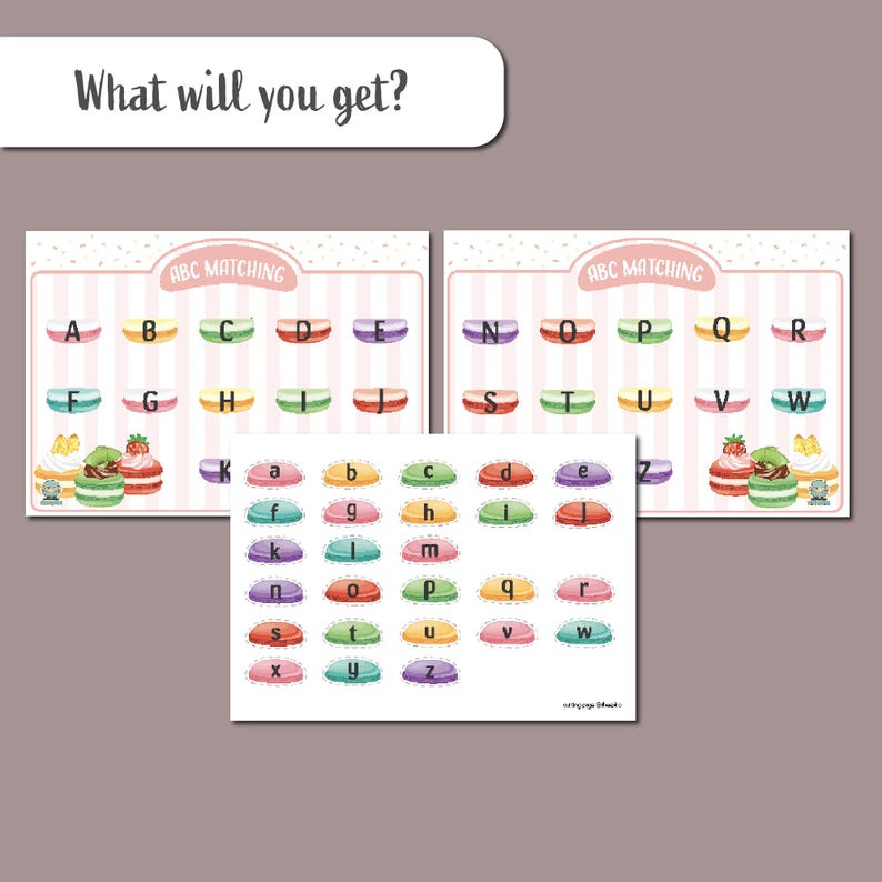 Alphabet Activity Sheets, Toddler Printable ABC Learning Worksheets ...