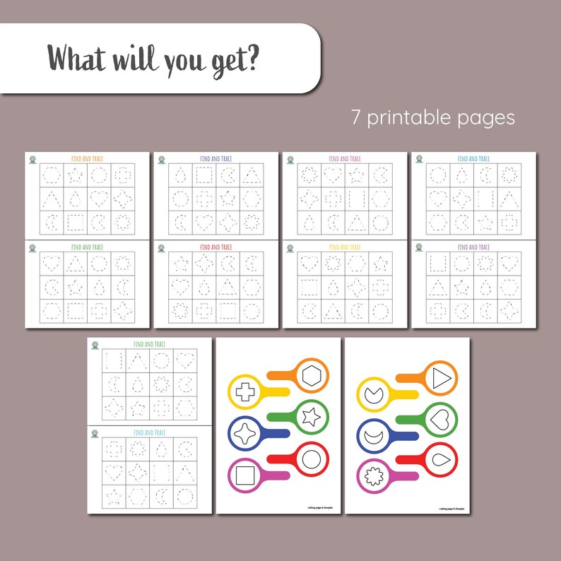 Tracing Shapes Activity for Toddler Learning - Homeschool and Preschool ...