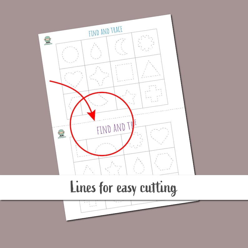 Tracing Shapes Activity for Toddler Learning - Homeschool and Preschool ...