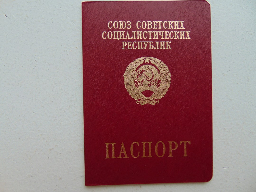 Soviet Passport of the USSR. for Trips Abroad - Etsy