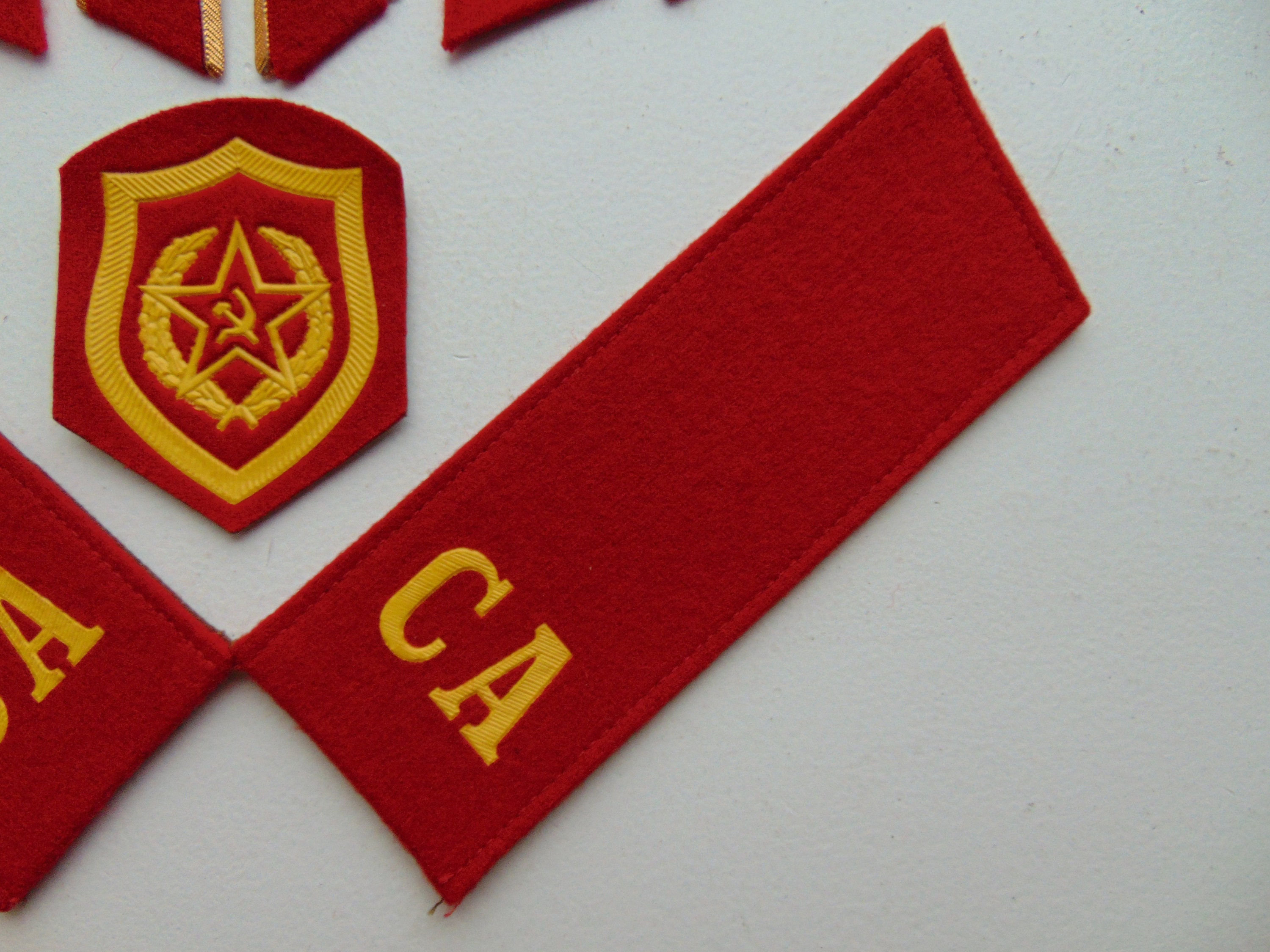 Combined Arms Kit of a Soviet Soldier. Loops on the Collar. Chevron ...