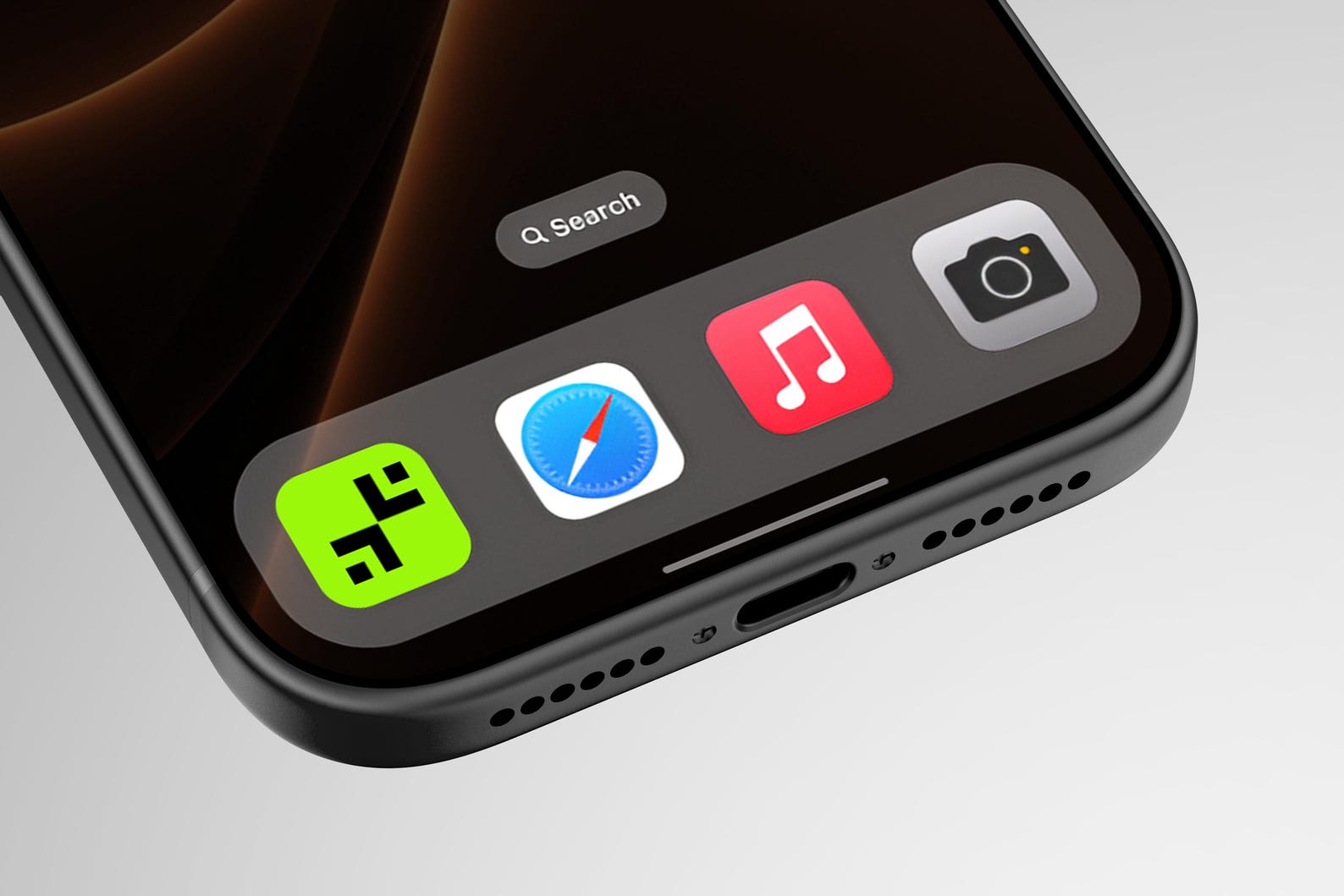 IPhone Close-up Screen Mockup PSD | Realistic Mobile Display View ...