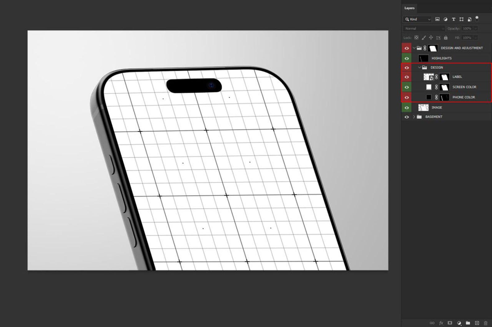 IPhone Close-up Screen Mockup PSD | Realistic Mobile Display View ...