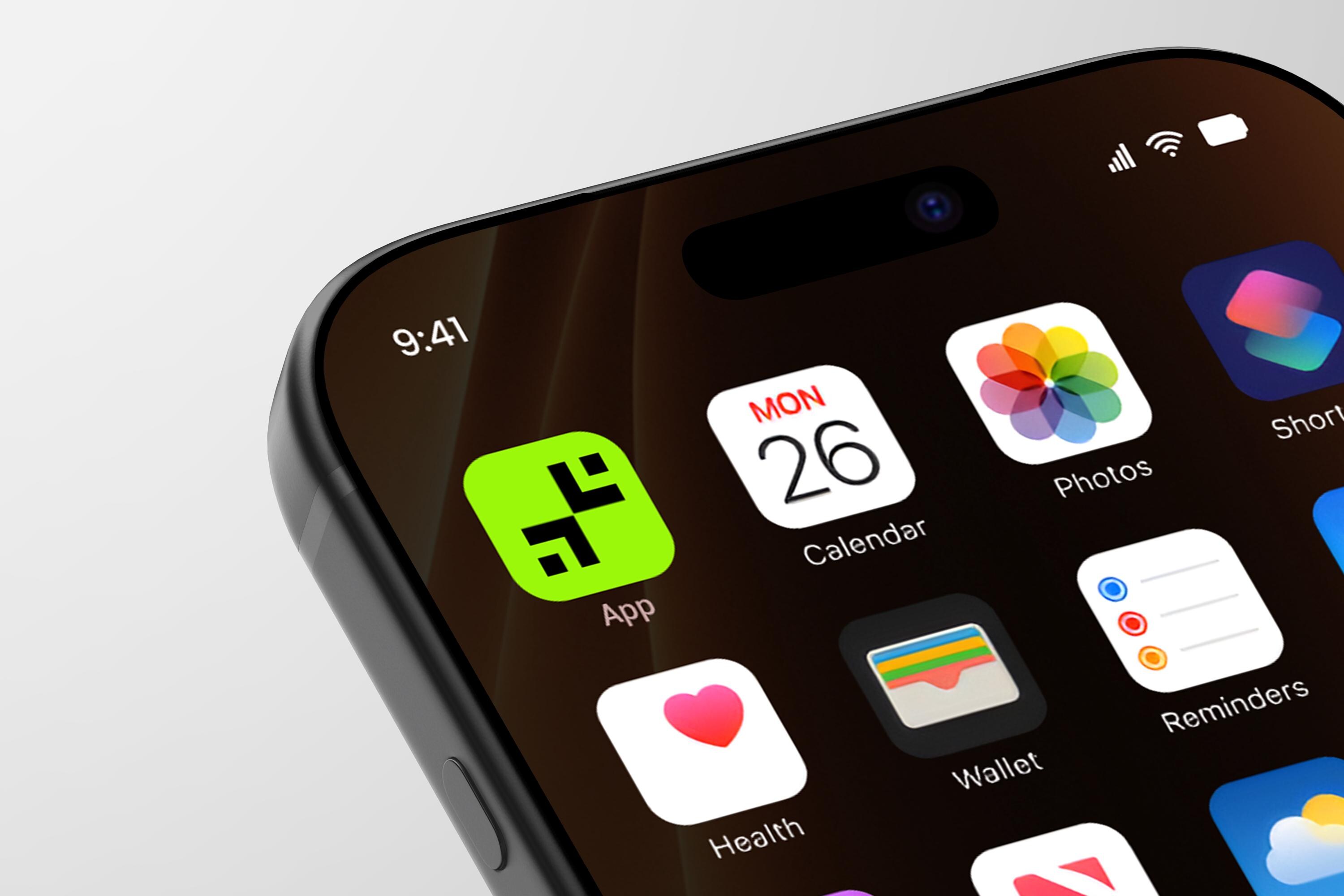 IPhone Close-up Screen Mockup PSD | Realistic Mobile Display View ...