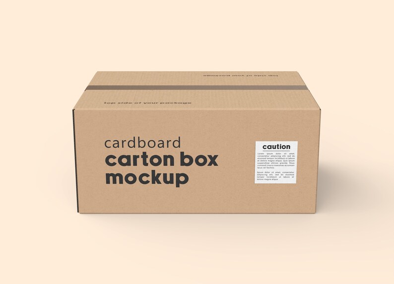 Rectangle Carton Box Mockup - Etsy