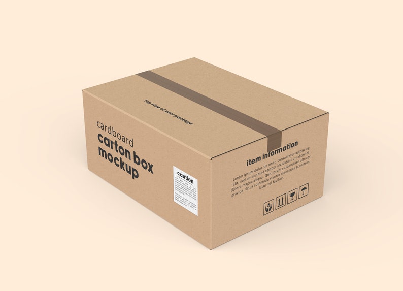 Rectangle Carton Box Mockup - Etsy