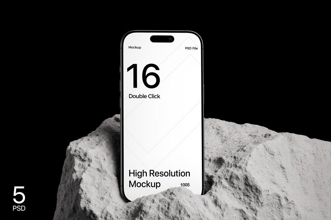 Realistic iPhone Mockup | UI/UX Design PSD Template - Etsy