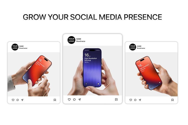 IPhone 16 Mockup, Realistischer Hand-Smartphone-Display, Handyschirm ...