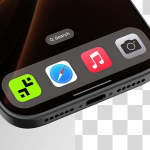 IPhone Close-up Screen Mockup PSD | Realistic Mobile Display View ...