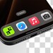 IPhone Close-up Screen Mockup PSD | Realistic Mobile Display View ...