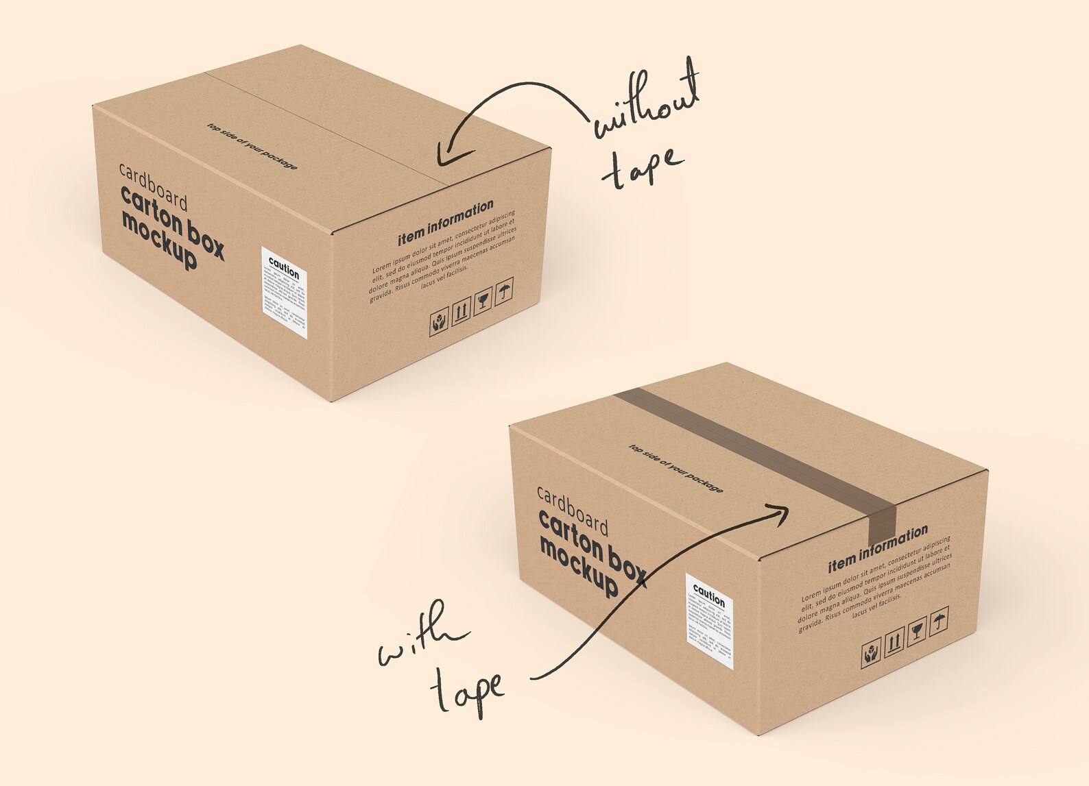 Rectangle Carton Box Mockup - Etsy
