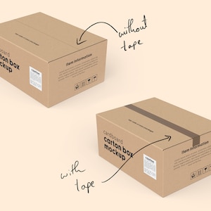 Rectangle Carton Box Mockup - Etsy
