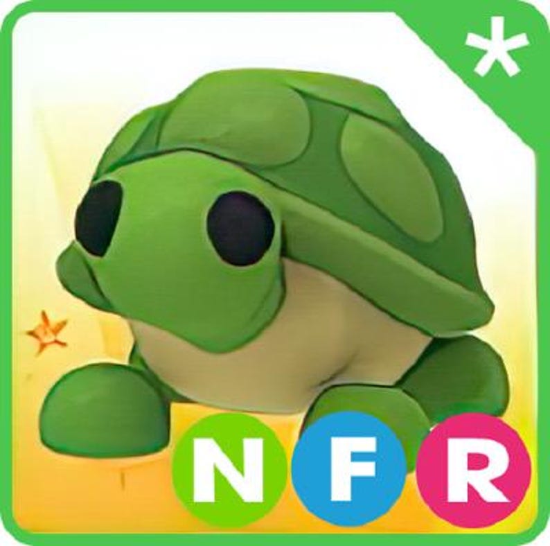 Adopt Me NFR Turtle - Etsy