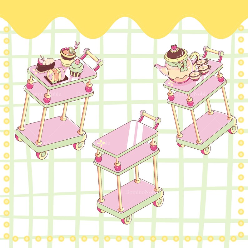 Cute Bakery Shop Stickers for Digital Stickers/ Hand Draw/ Cartoon ...