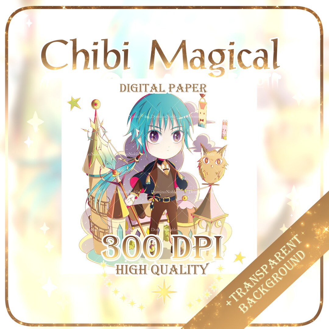 Chibi Magical/ Hand Draw/ Wizard Png Magic Tower/ Magic School ...