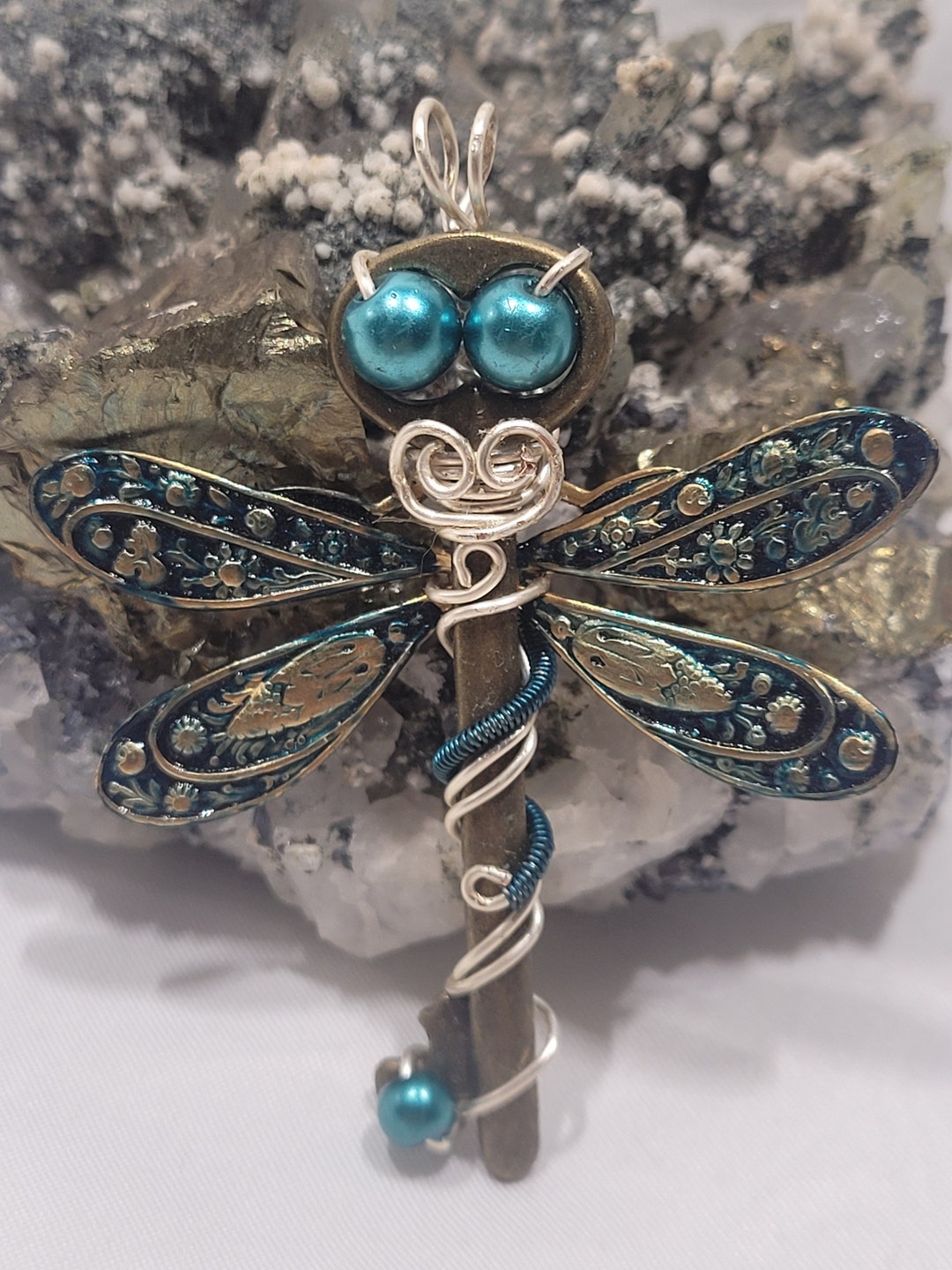 Dragonfly Key Pendant - Etsy